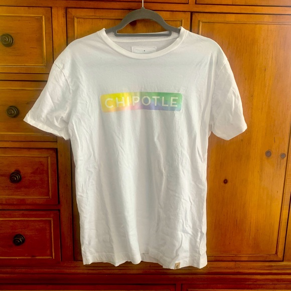 Chipotle | Tops | Euc Chipotle Halogen Logo White Tshirt Medium | Poshmark